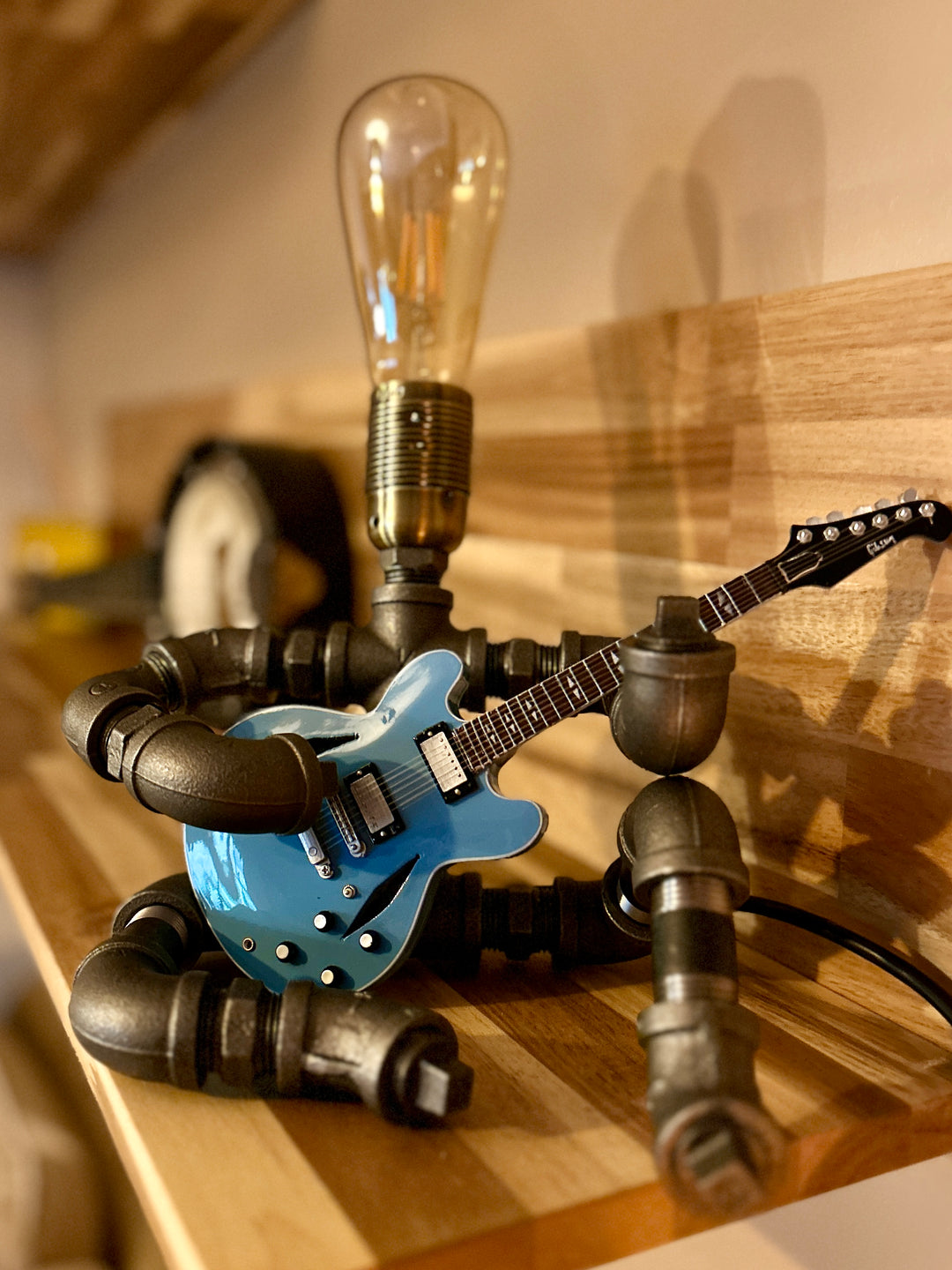 Guitar Lamps – Pipe 'n' Pallet